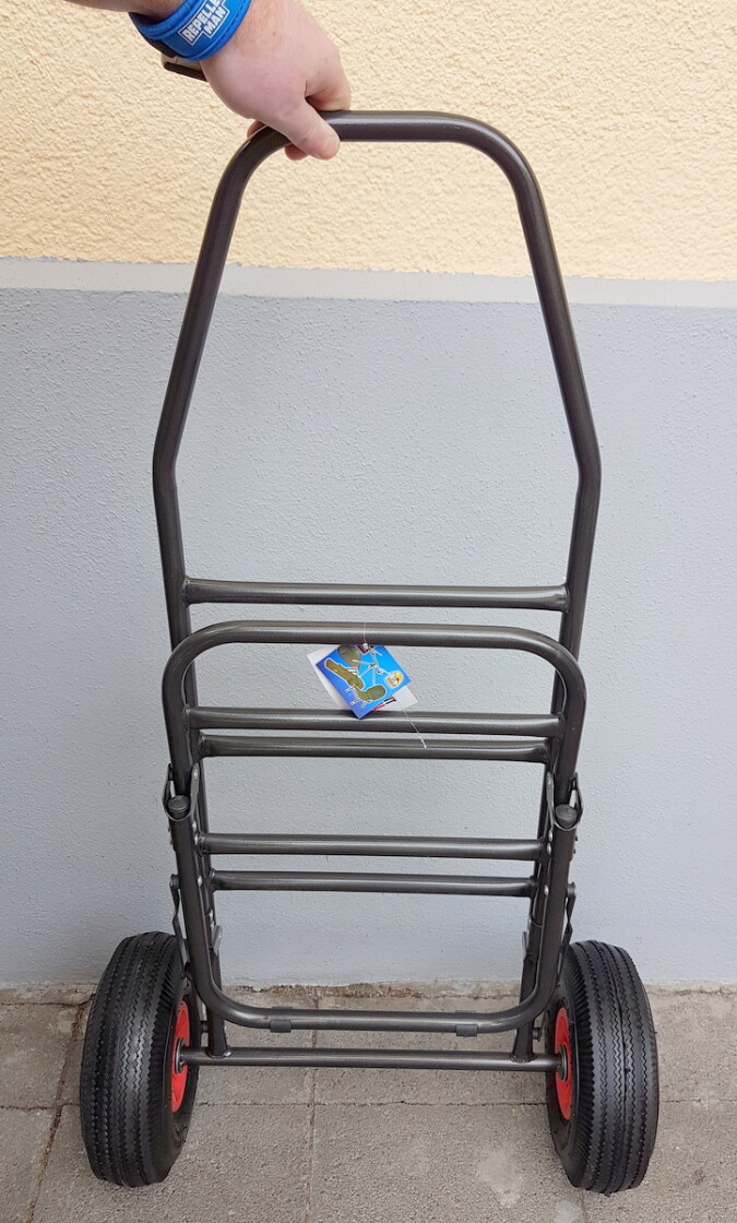 Behr Eco Trolley stabiler und klappbarer Transportwagen mit luftberei ...